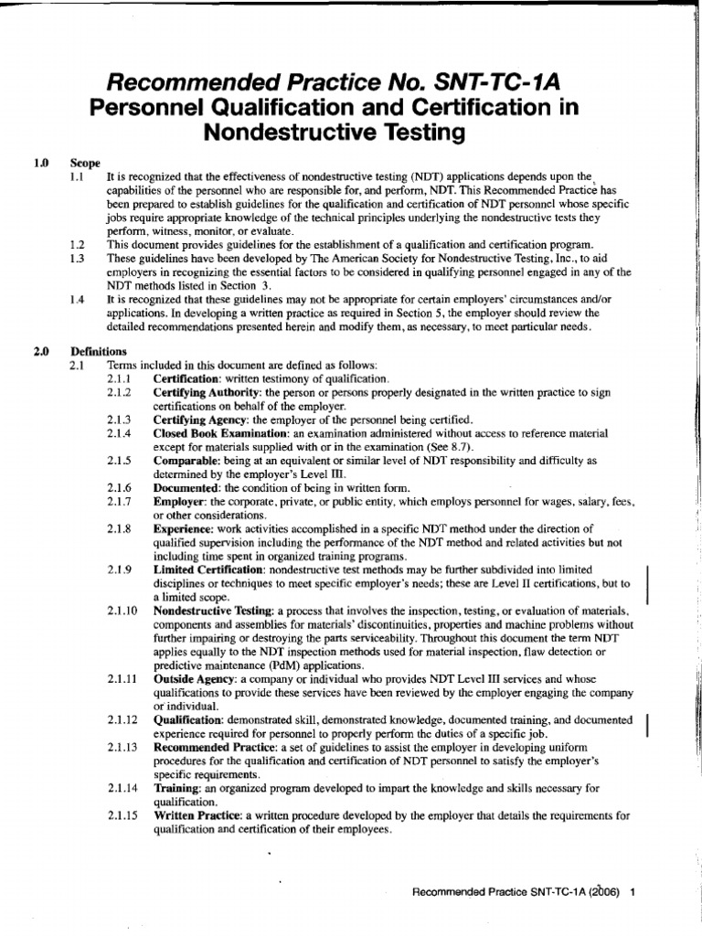 Snt-Tc-1a 2006 | PDF
