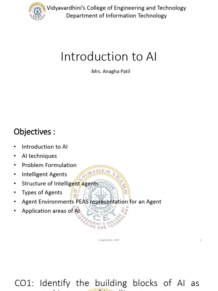Chapter 1 Introduction To AI | PDF | Artificial Intelligence ...