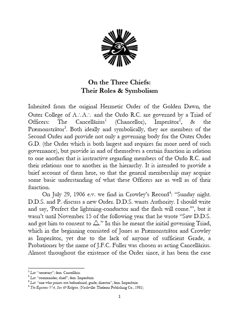 The Three Chiefs | PDF