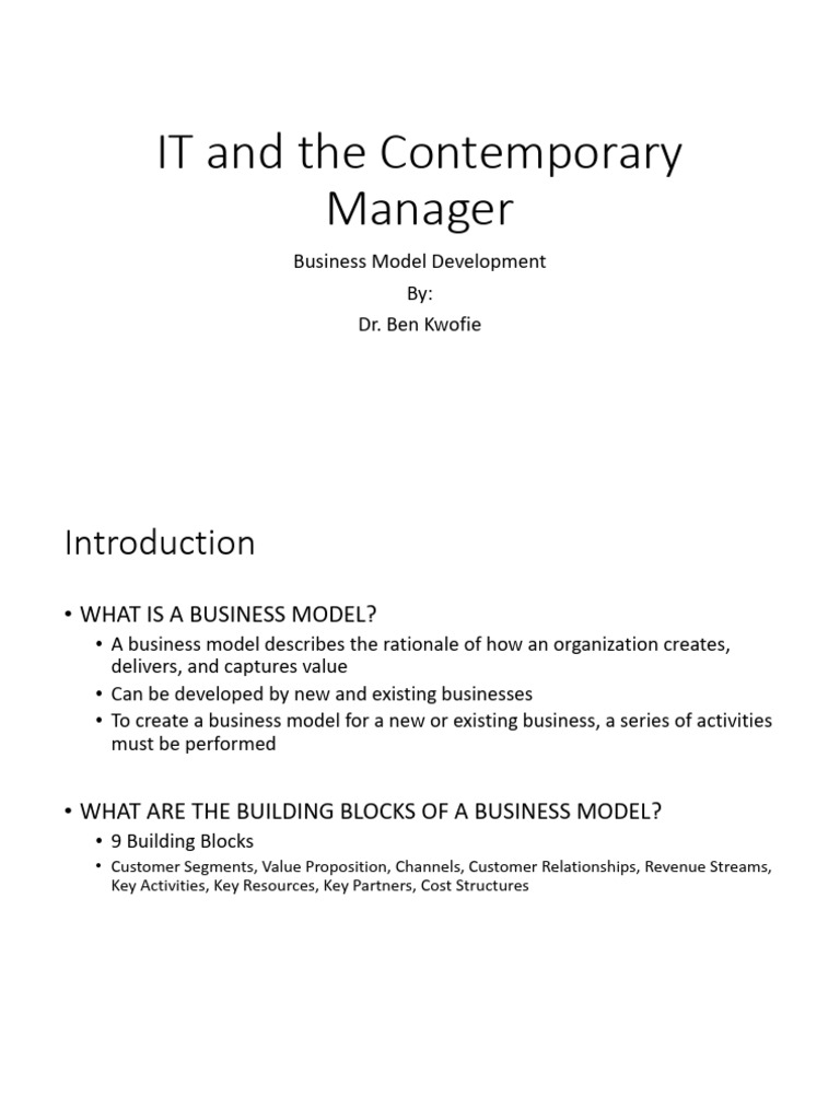 Business Model Essentials for Managers | PDF