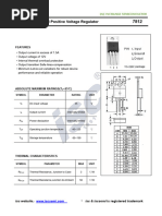 7905 Voltage Regulator Datasheet | PDF | Power Supply | Physical Quantities