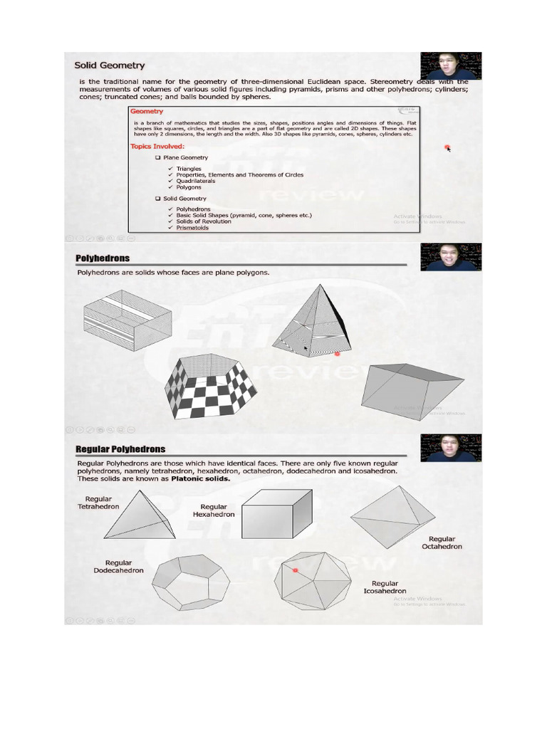 Gillesania Solid Geometry | PDF