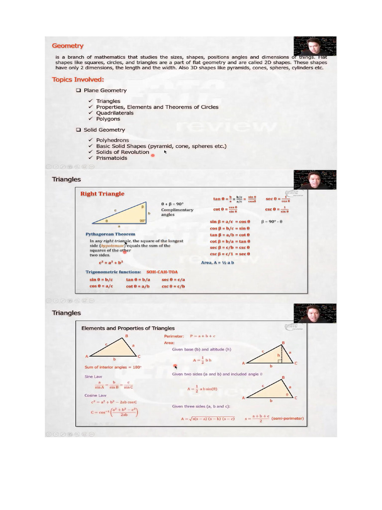GILLESANIA PLANE GEOMETRY | PDF