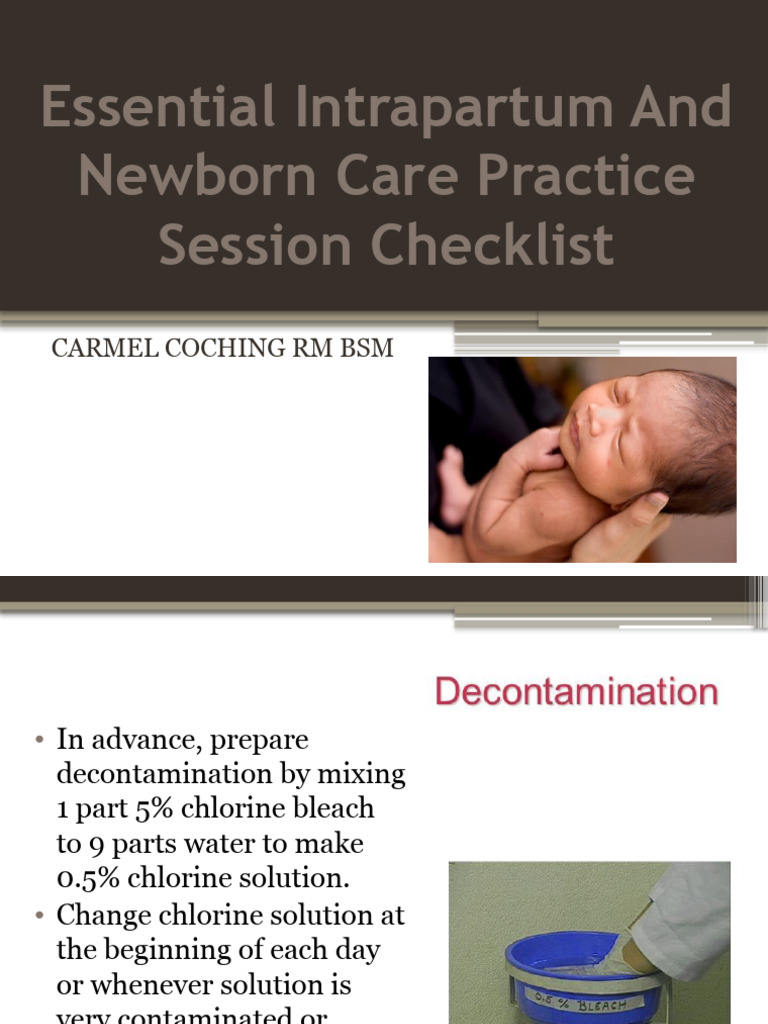 Essential Intrapartum and Newborn Care Practice | PDF | Childbirth ...