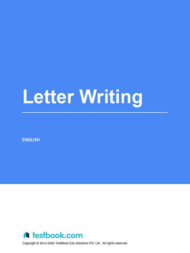 Letter Writing - Study Notes | PDF