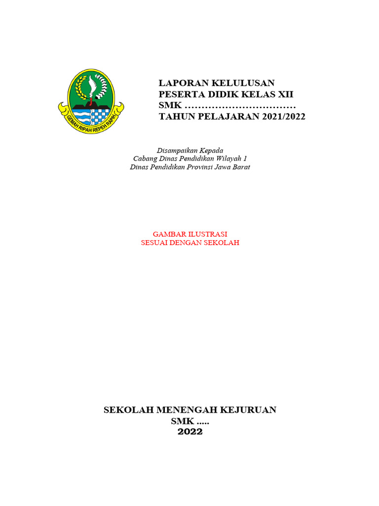 Contoh Laporan KELULUSAN 2022 | PDF
