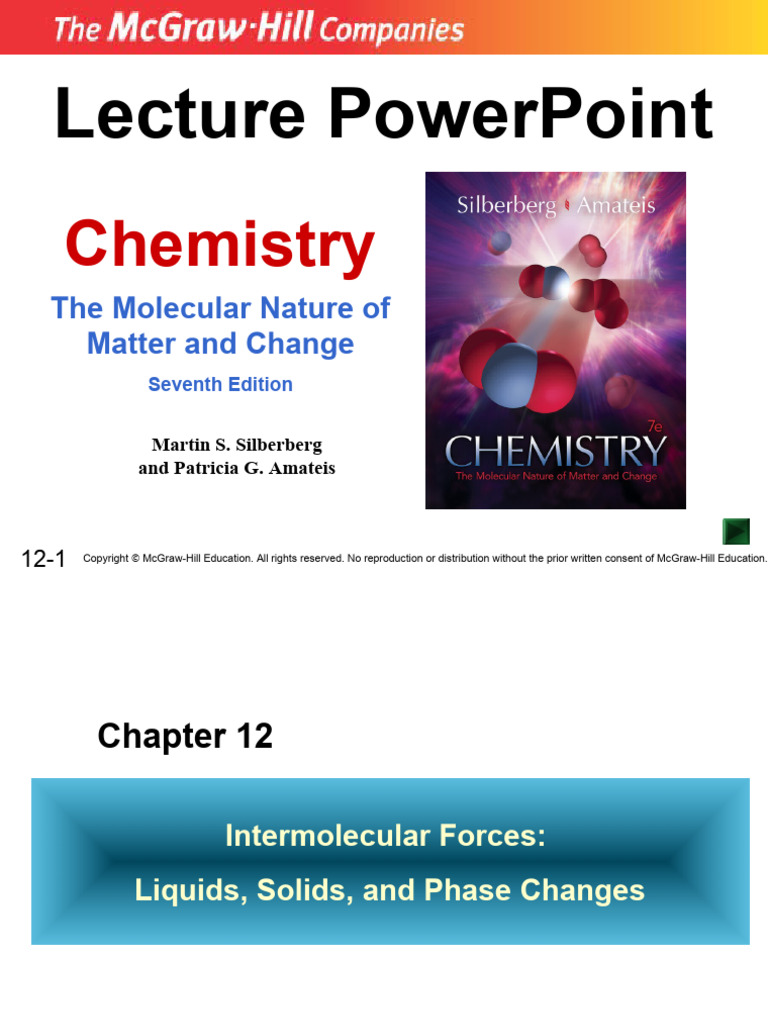 Ch12 Intermocular Forces | PDF