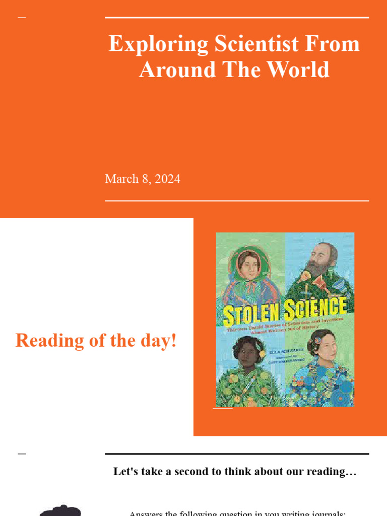 exploring scientist from around the world | PDF | Plate Tectonics ...
