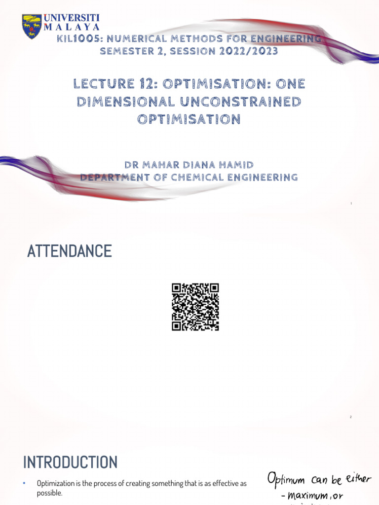 Lecture 12 | PDF | Mathematical Optimization | Numerical Analysis