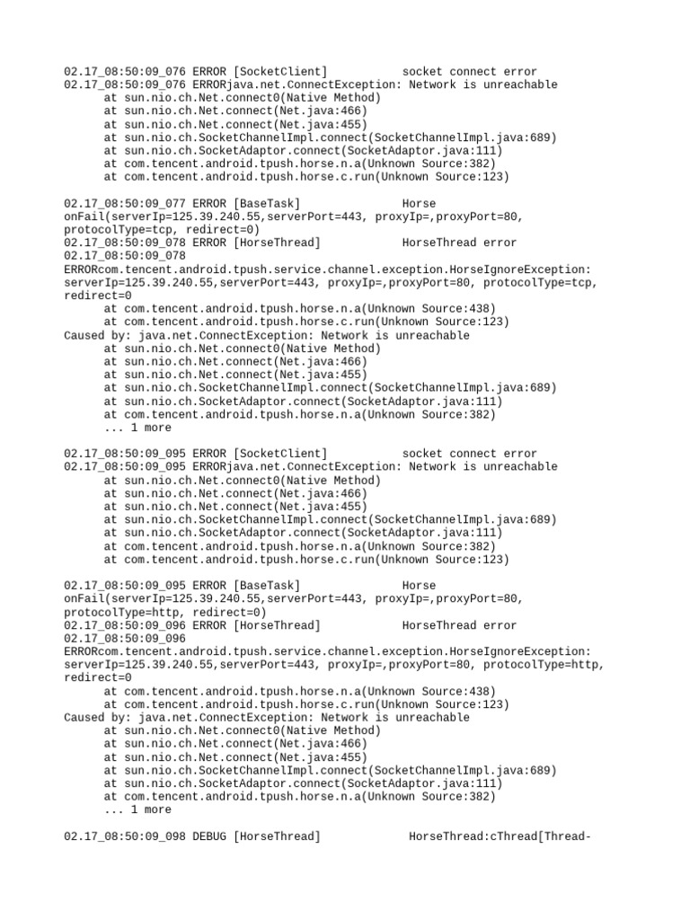 Log-20240217 0853 1 | PDF | Java (Programming Language) | Thread (Computing)