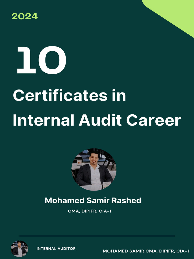 Top 10 Certifications in Internal Audit | PDF | Audit | Internal Audit