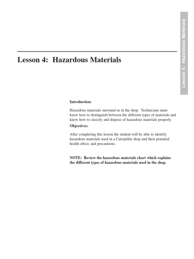 U1l4s Hazardous Mat | Download Free PDF | Hazards | Solvent