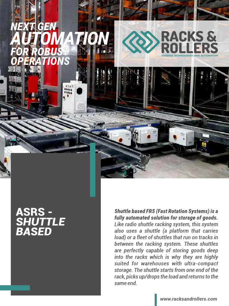 Asrs Shuttle Based Flyer | PDF