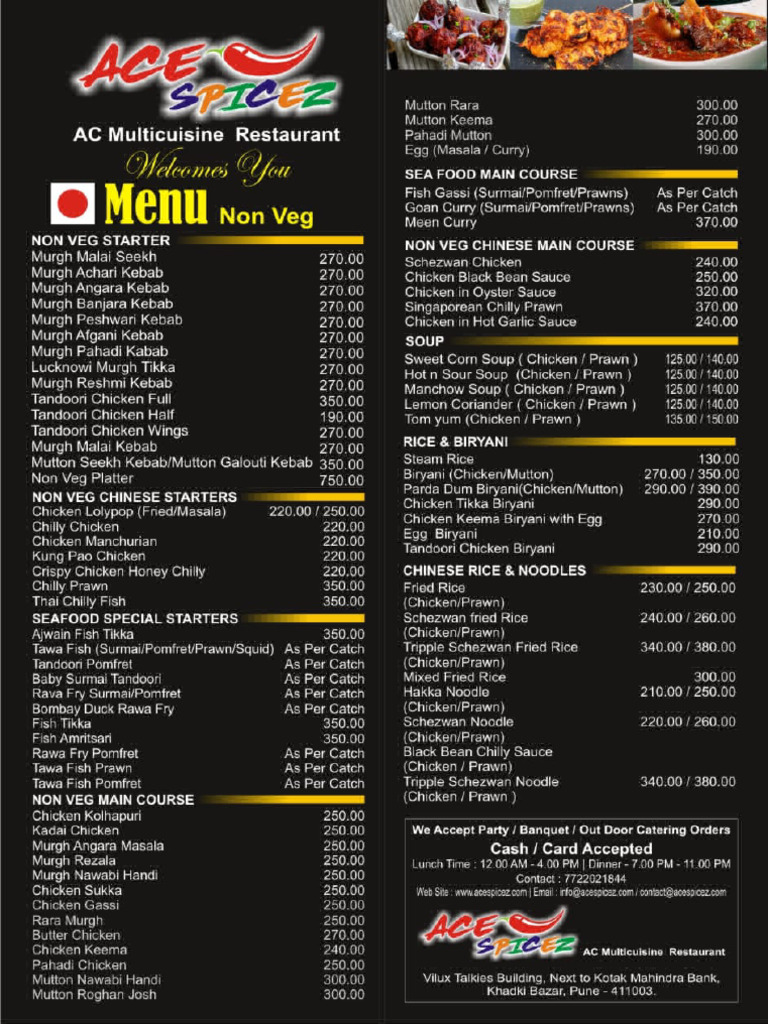 Ace-Spicez Recipe | PDF