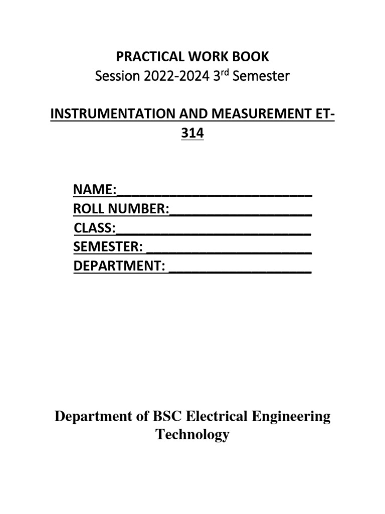 Instrumentation and Measurement Et-314 | PDF | Ac Power | Rectifier