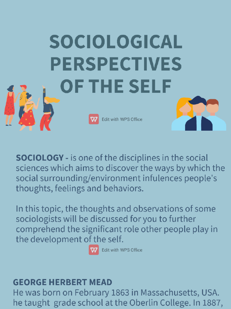 Sociological Perspective of The Self | PDF