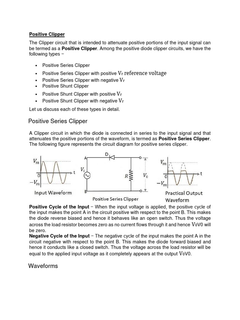 Clippers | Download Free PDF | Diode | P–N Junction