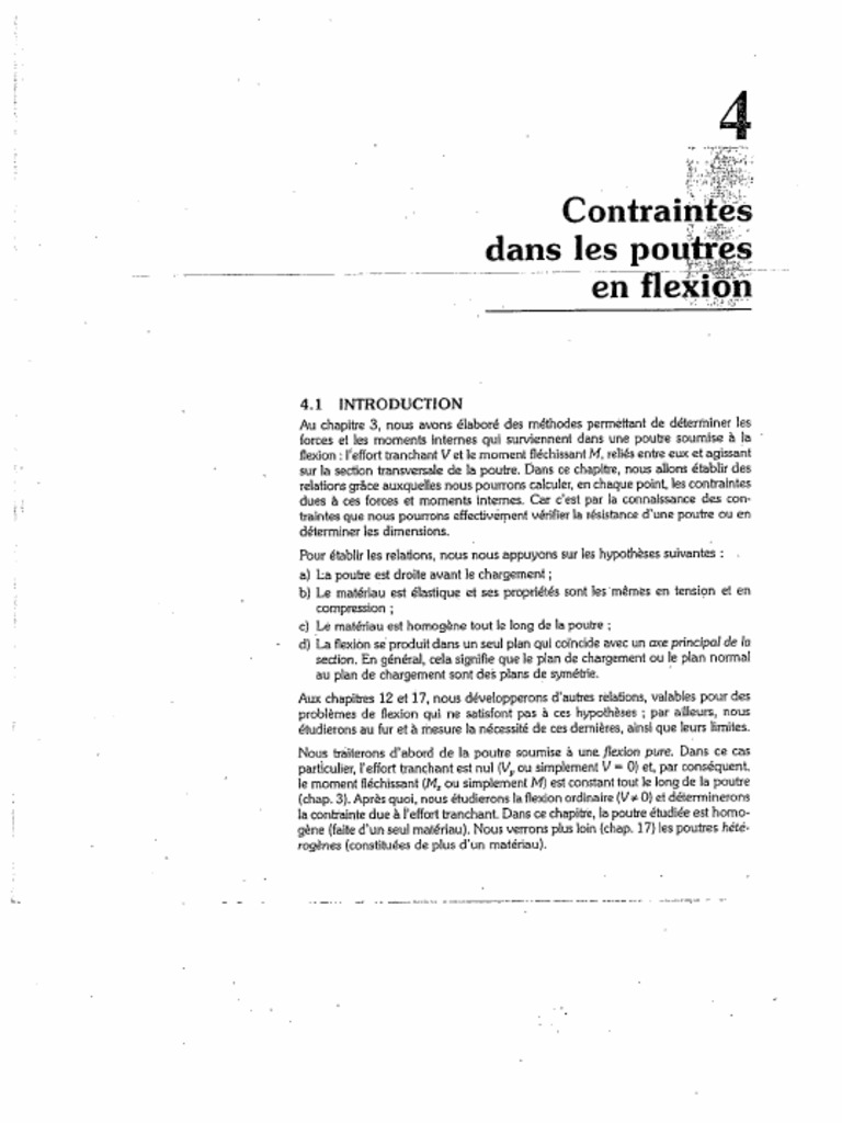 Chap4 Contraintedanslespoutresenflexion | PDF