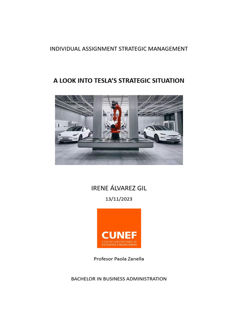 Tesla's Strategic Challenges | PDF | Strategic Management | Competitive ...