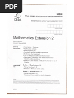 Mathematics Advanced Extension 1 and Extension 2 Reference Sheet PDF ...