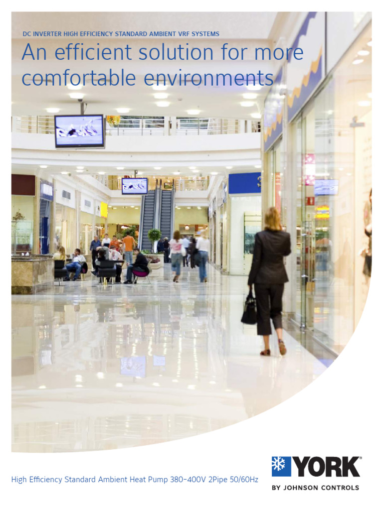 York VRV VRF Catalog | PDF | Air Conditioning | Power Inverter