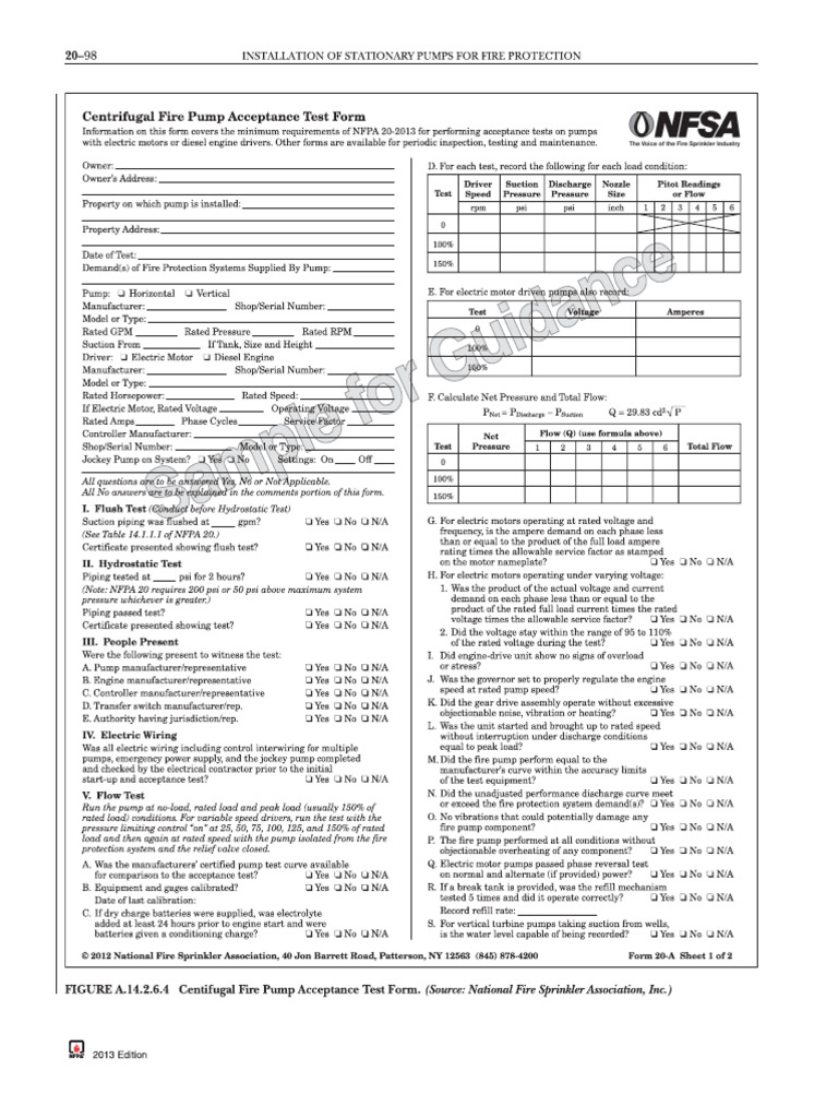 Test Form Nfpa | PDF