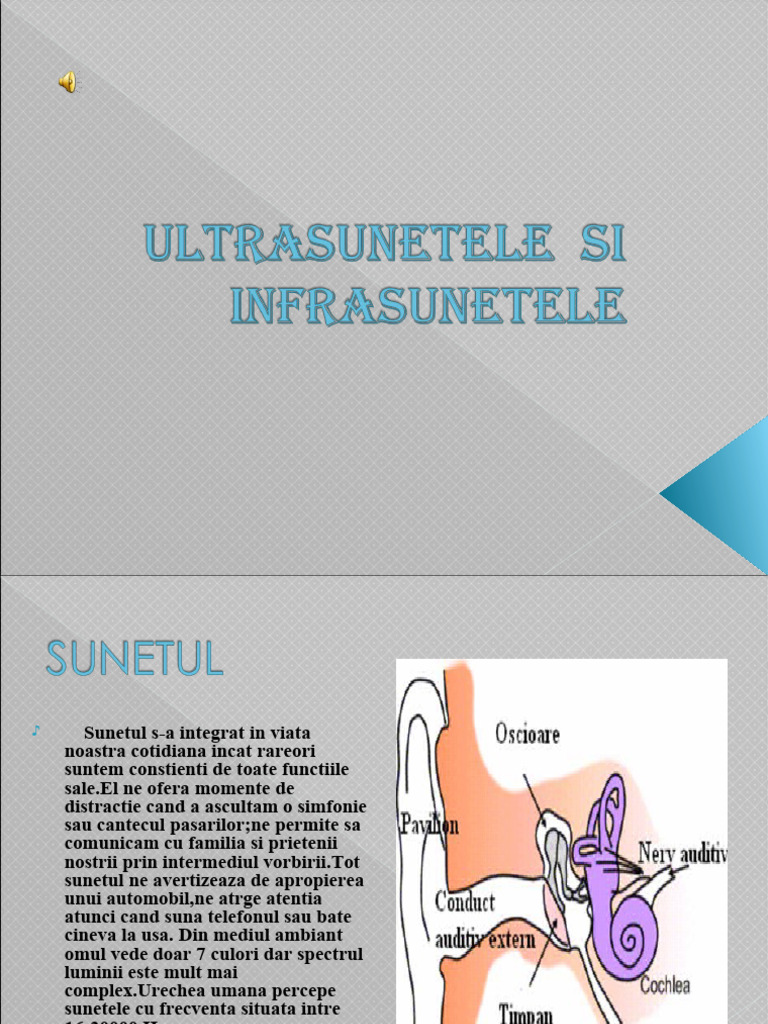 Ultrasunetele Si Infrasunete | PDF