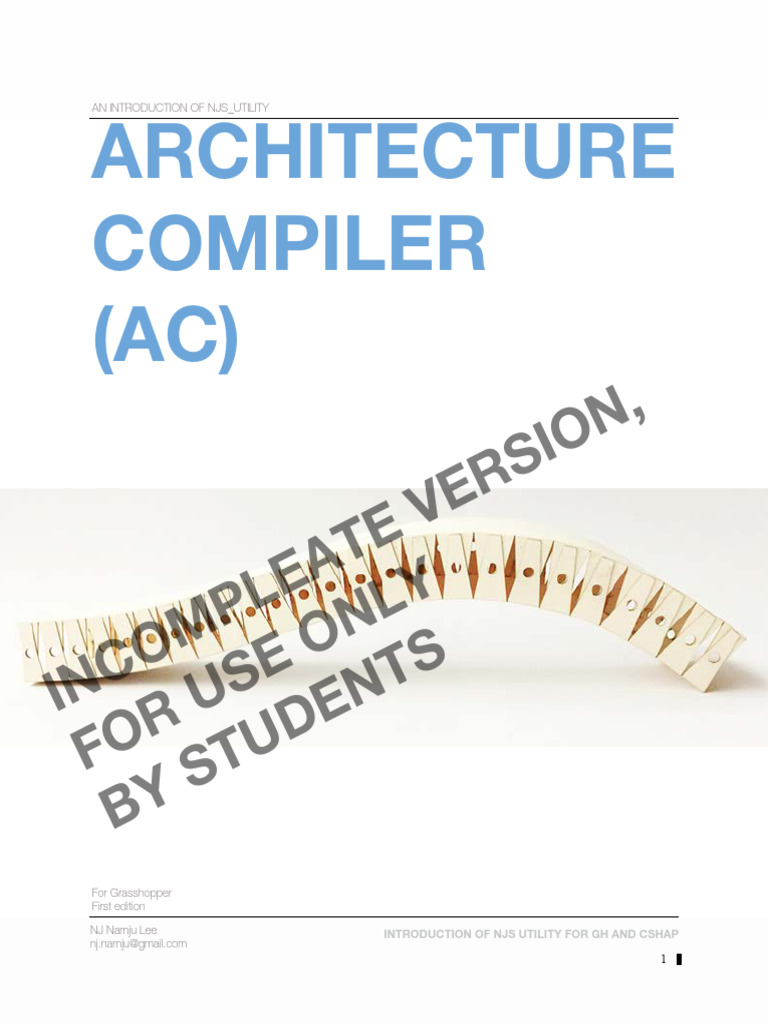 Architecture Compiler (AC) : Incompleate Version, For Use Only by Students | PDF | Metal ...