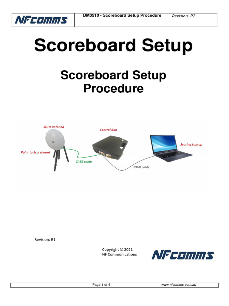 DM0510 Scoreboard Setup | PDF | Electrical Engineering | Manufactured Goods