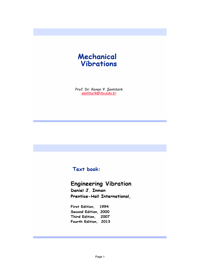 Lecture 1a | Download Free PDF | Oscillation | Mechanics