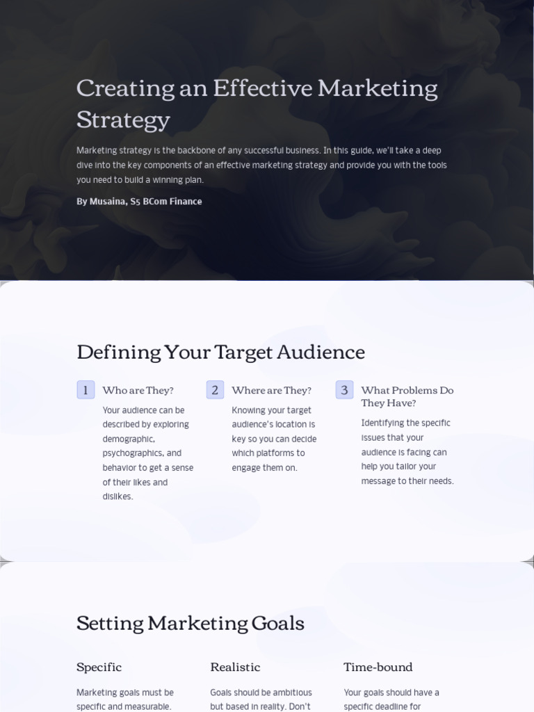 Creating An Effective Marketing Strategy | PDF | Marketing | Search ...