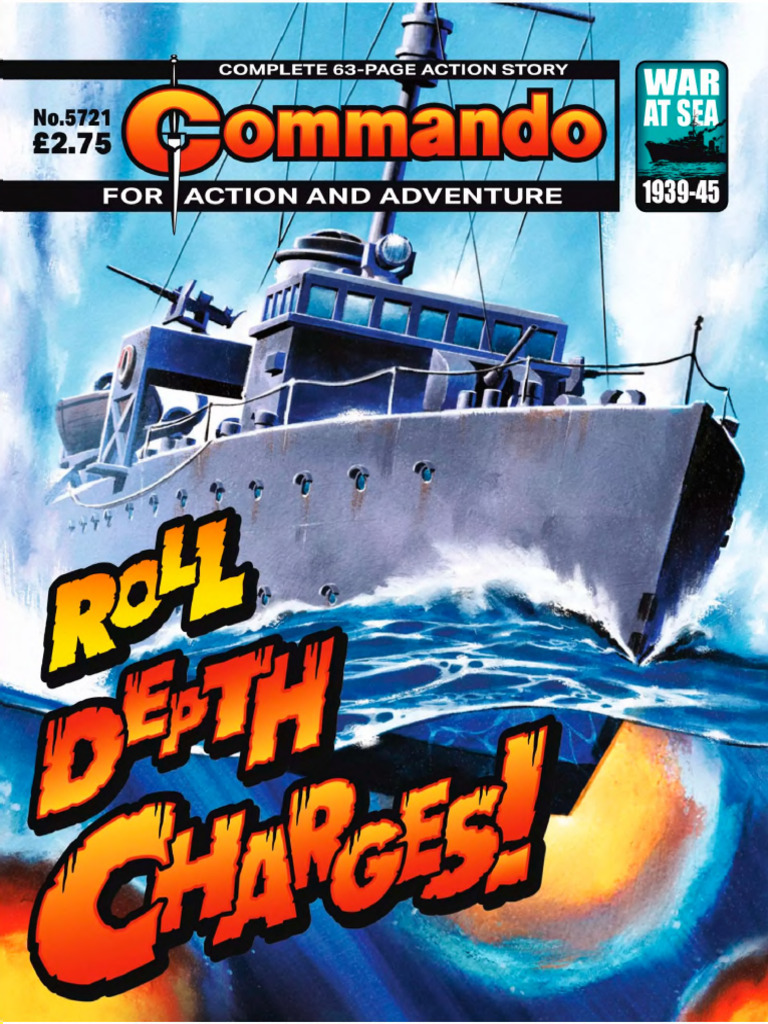 Commando #5721 - Roll Depth Charges! | PDF | Submarines | Submarine Warfare