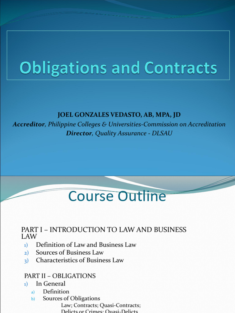LCC Reviewer in Obligations Contracts (1) | PDF