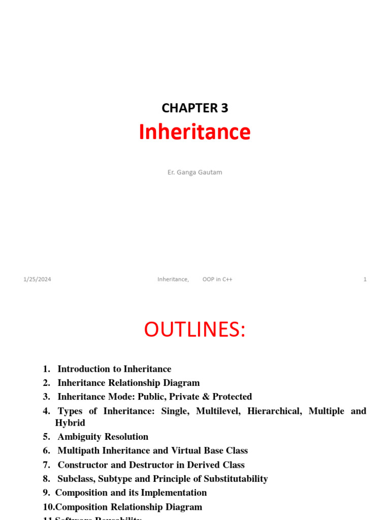 Chapter 3. Inheritance | Download Free PDF | Inheritance (Object Oriented Programming) | Class ...
