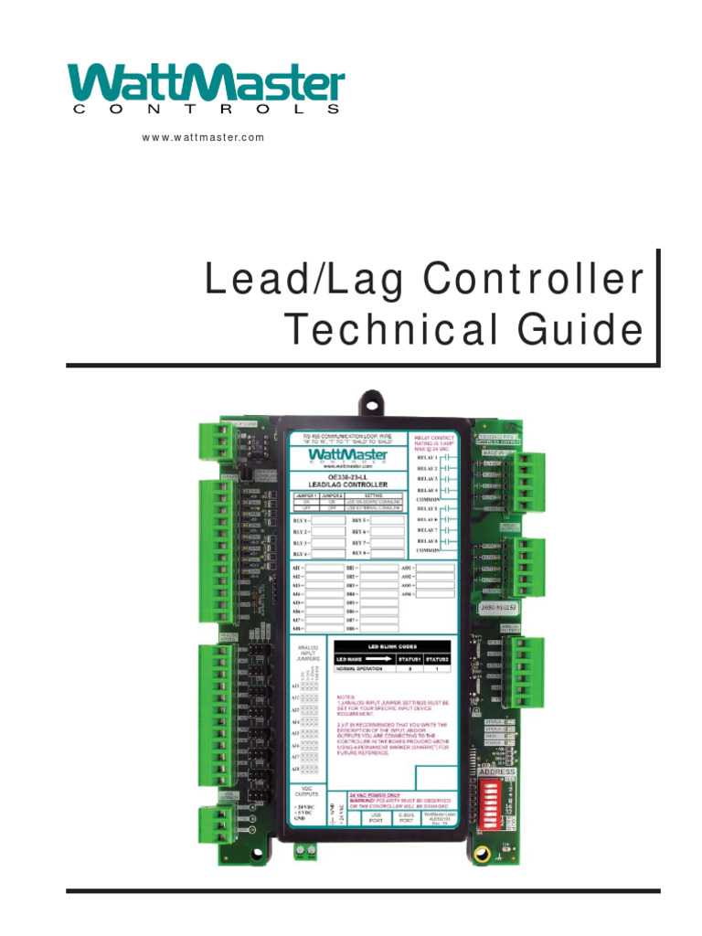 Lead Lag Controller | PDF | Relay | Switch