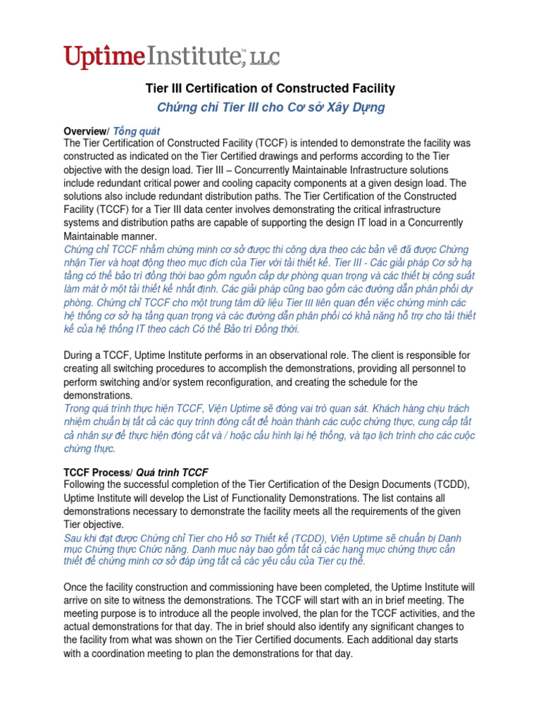 Tier III Generic Demonstrations 130404 - V | PDF