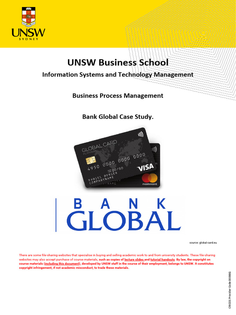 BG Case Study - Student Copy v1.2 | PDF | Credit | Finance & Money ...