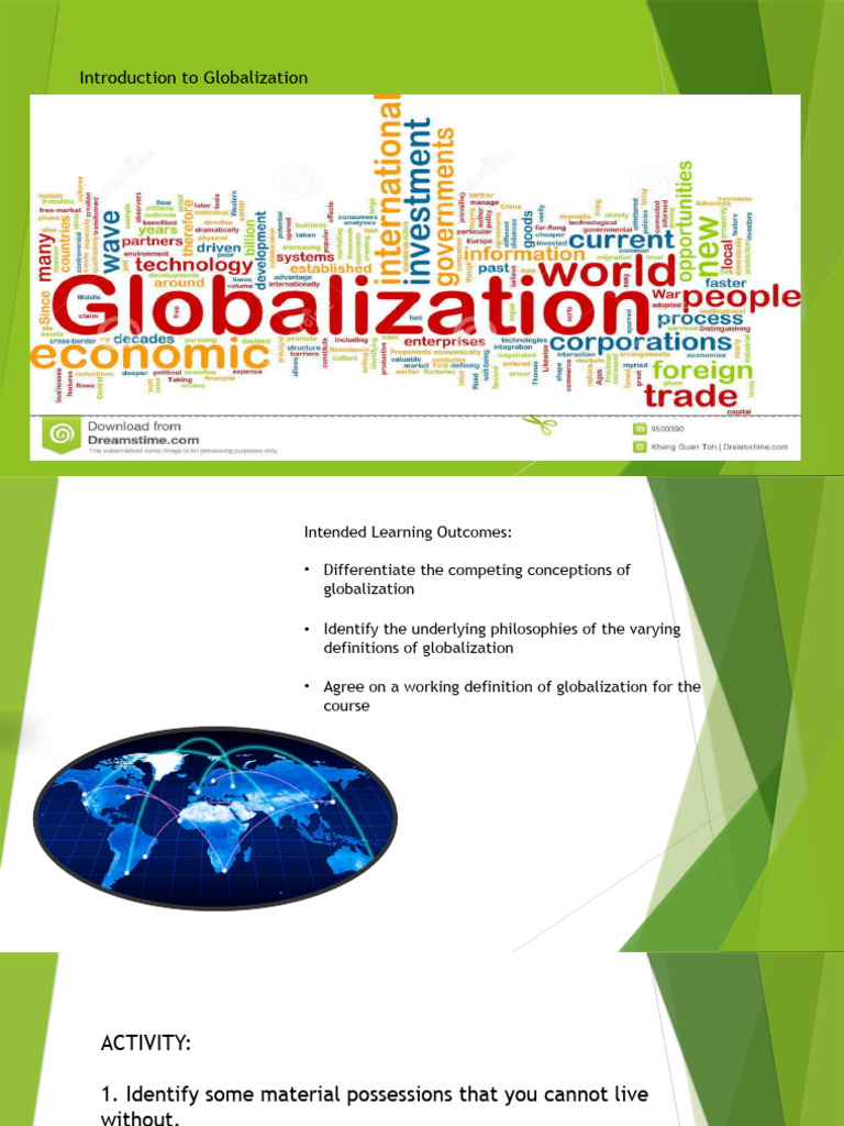 Week 1 3 Introduction To Globalization Gako Updated | PDF | Globalization | Economies