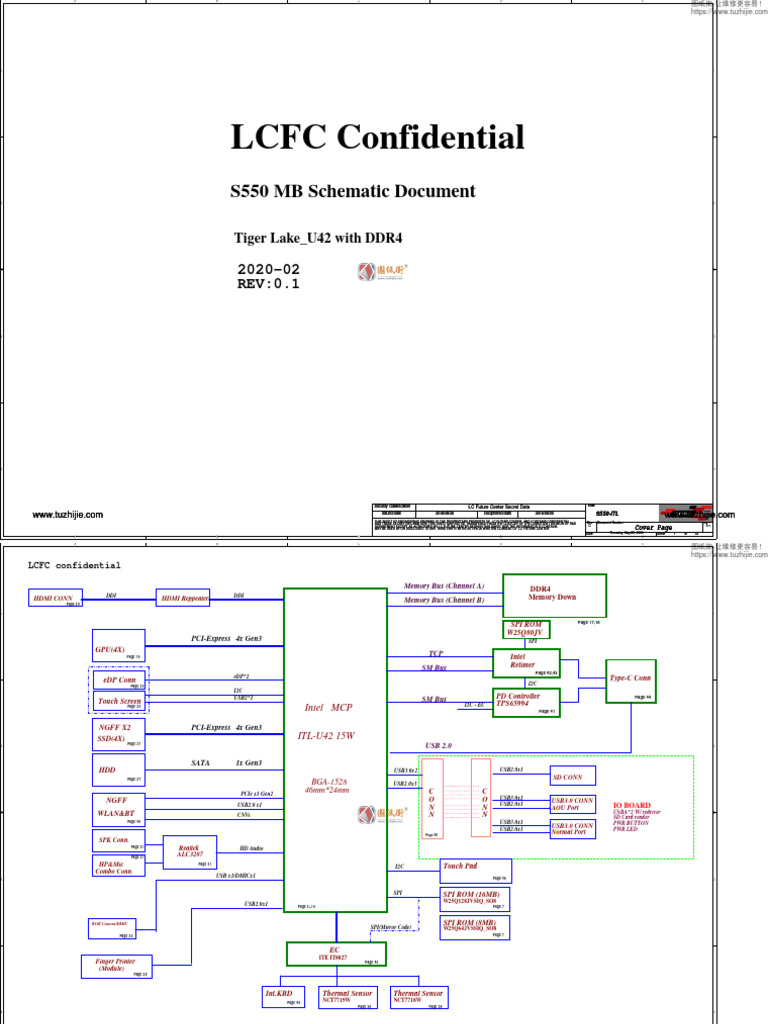 S550 Motherboard Schematic Overview | PDF | Usb | Computer Hardware