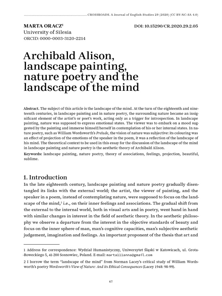 Archibald Alison Landscape Painting Natu | PDF | Landscape | Aesthetics
