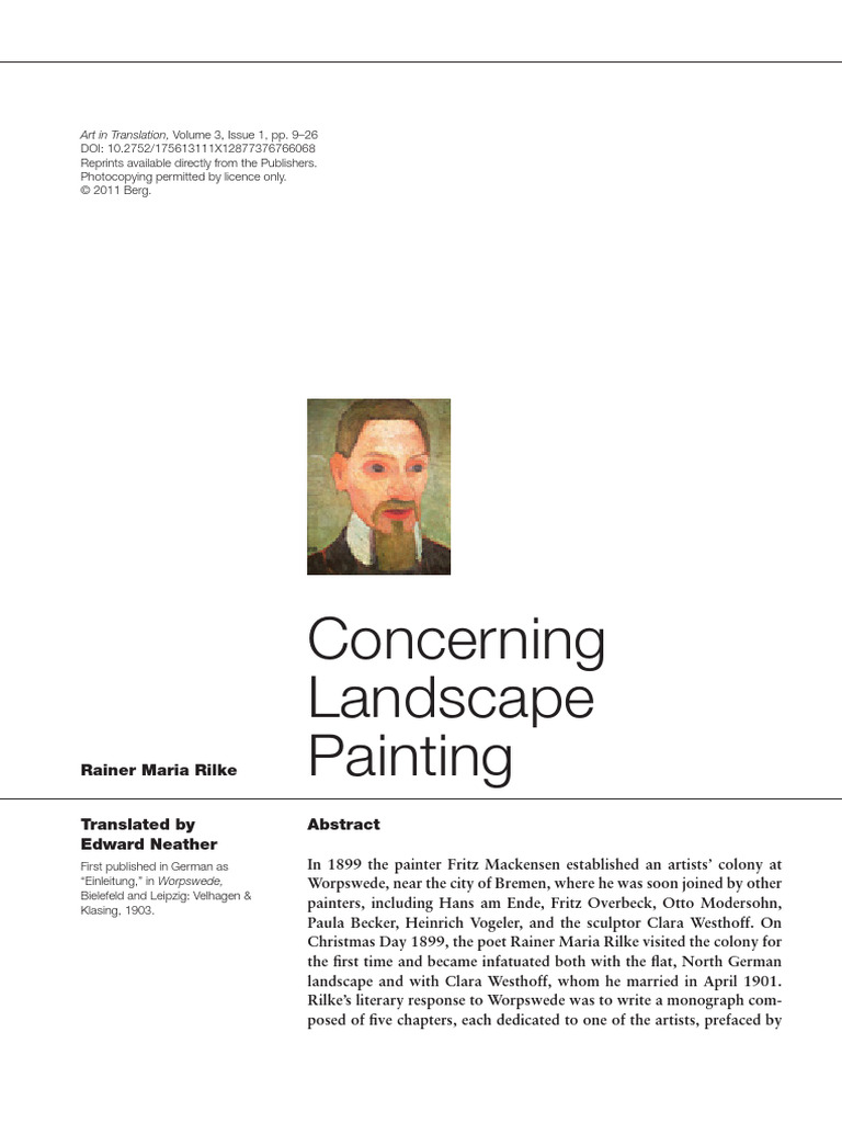 Concerning Landscape Painting | PDF | Classics