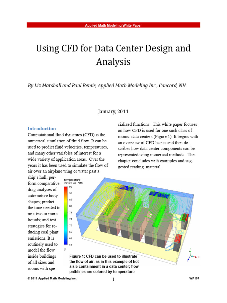 WP107 CFD For Data Centers | PDF | Computational Fluid Dynamics | Data Center