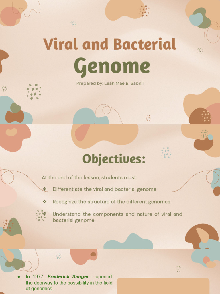 Viral and Bacterial Genome | PDF | Genome | Cell (Biology)