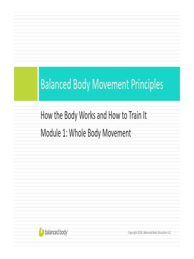 Pilates Guides EN - Balanced Body | PDF | Human Leg | Anatomical Terms ...