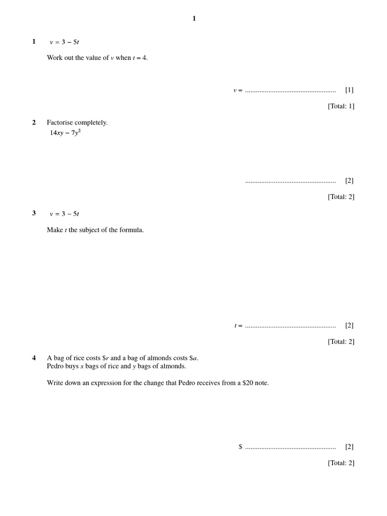 Simplifying Worksheets Pdf Factorization Equations
