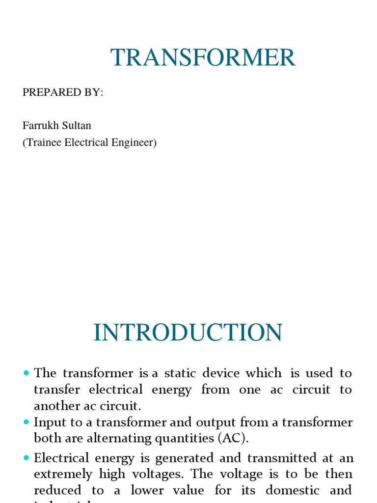 Transformer | PDF | Transformer | Alternating Current