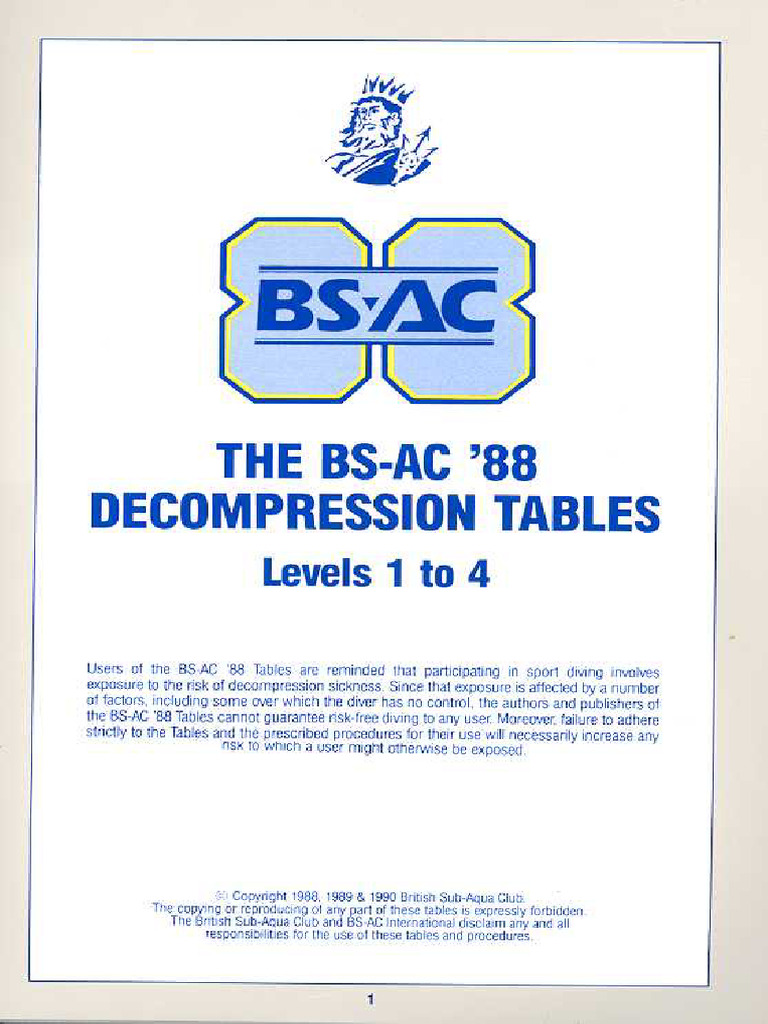 BSAC 88 Tables | PDF