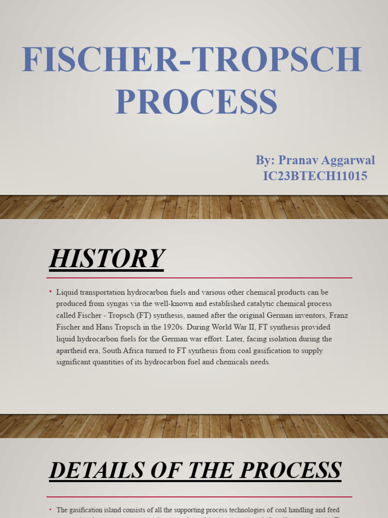 Fischer tropsch | PDF | Fuels | Chemical Industry