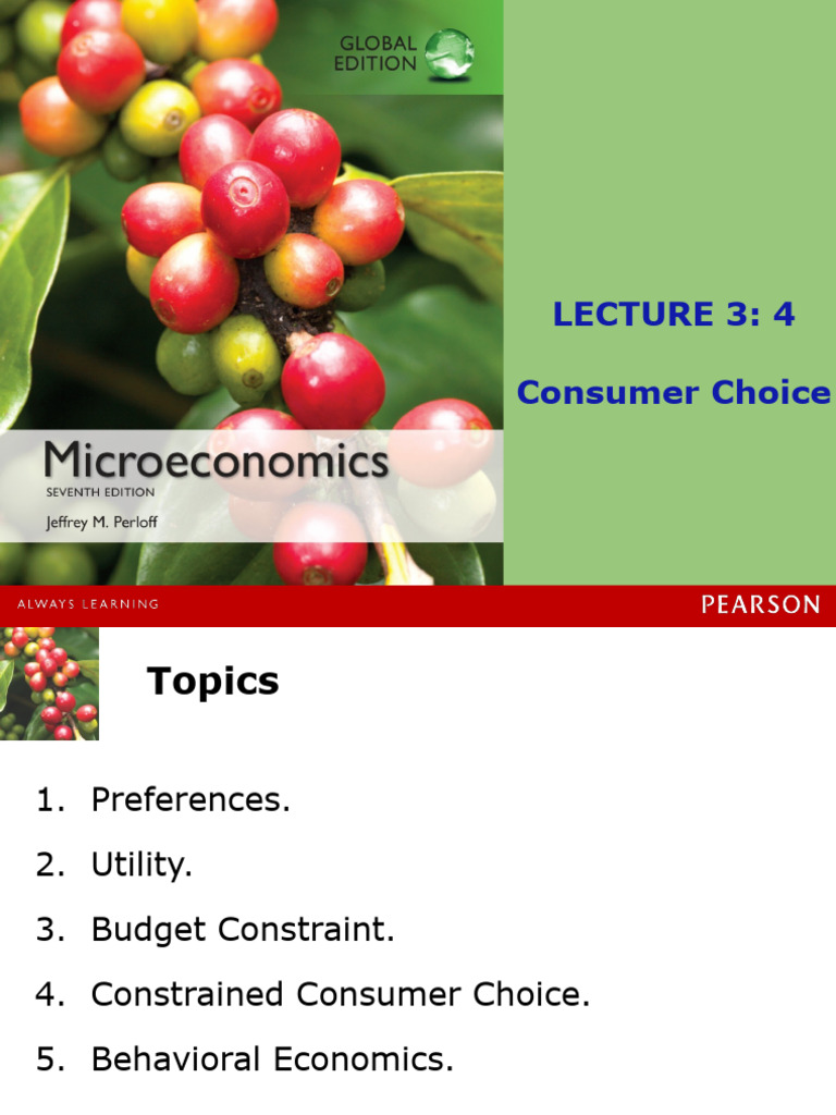 Lecture 4 - Consumer Choice | PDF | Utility | Marketing Lecture 4 - Consumer Choice | PDF | Utility | Marketing