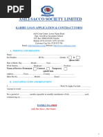 Loan Application Form | PDF | Loans | Banks